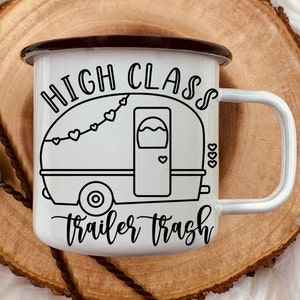 High Class Trailer Trash. Funny Camping Svg. Cricut Cut File ...