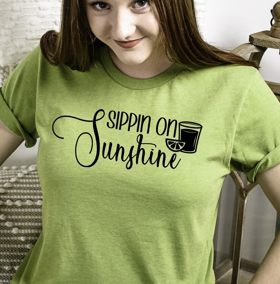 Sippin on Sunshine. SVG Cut File. Cricut Project. Silhouette Dxf ...