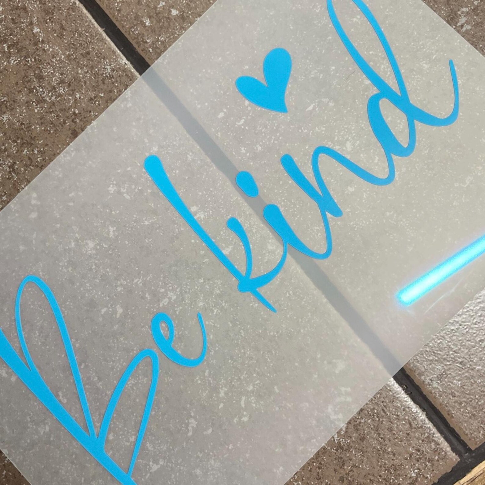Be Kind Vinyl Decal, Inspirational Sticker, Mirror & Laptop Decal, Easy ...