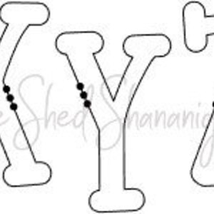 SVG Cute Doodle Font. Alphabet. Design Your Own. Individually Saved ...
