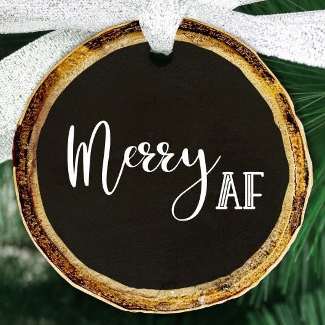 Merry AF. Svg Cut File. Silhouette Dxf. Cricut Cut File. Christmas ...