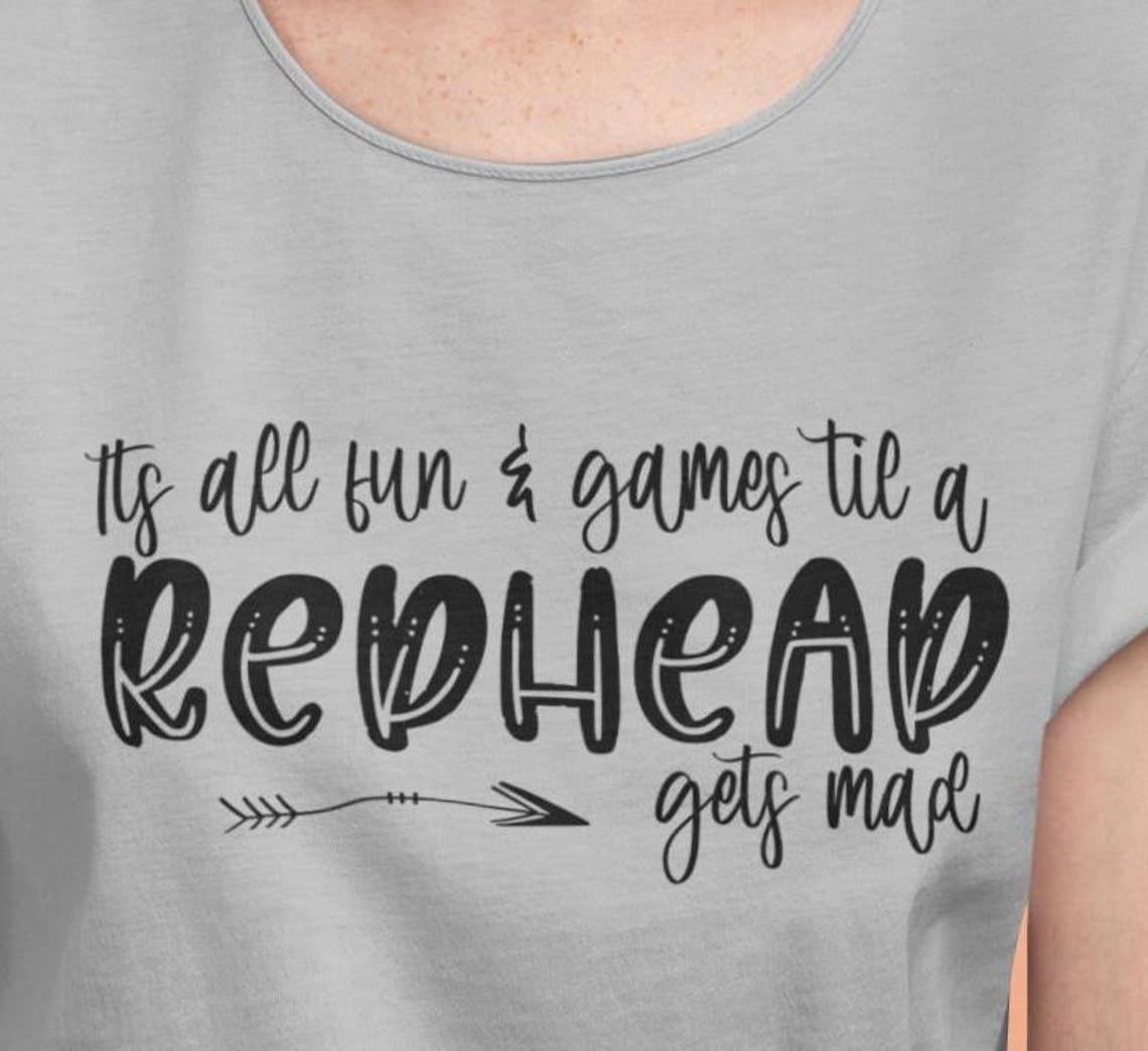 Redhead SVG File: Ginger Design for Cricut, Silhouette (digital ...