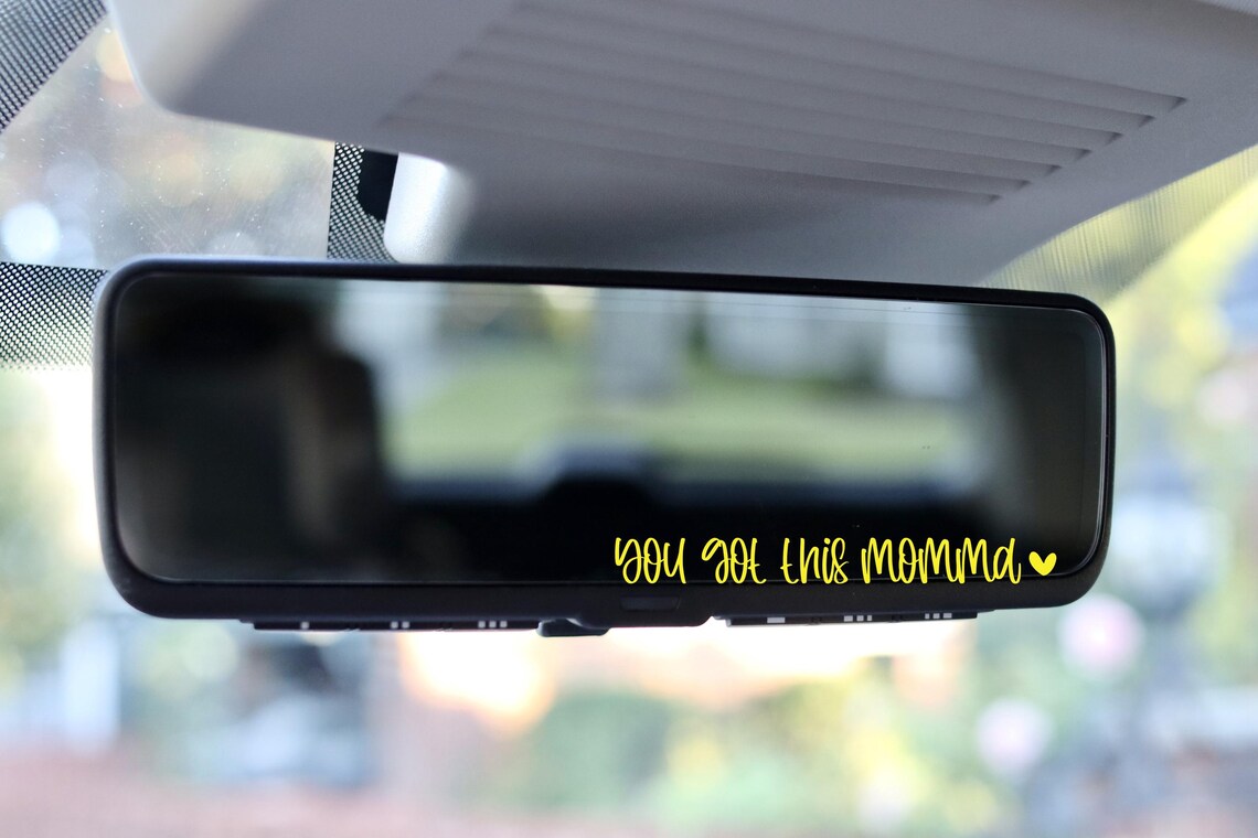 You Got This Momma Vinyl Decal - Rear View Mirror Car Sticker - Etsy