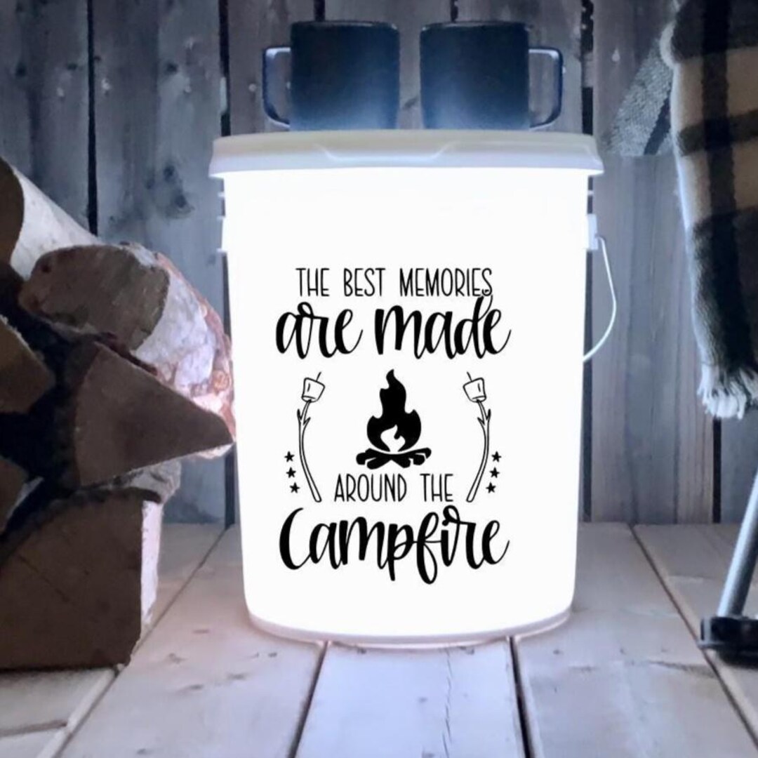 Camping Bucket Decal. Camping Bucket. Camper Bucket. Premium Vinyl. Diy ...