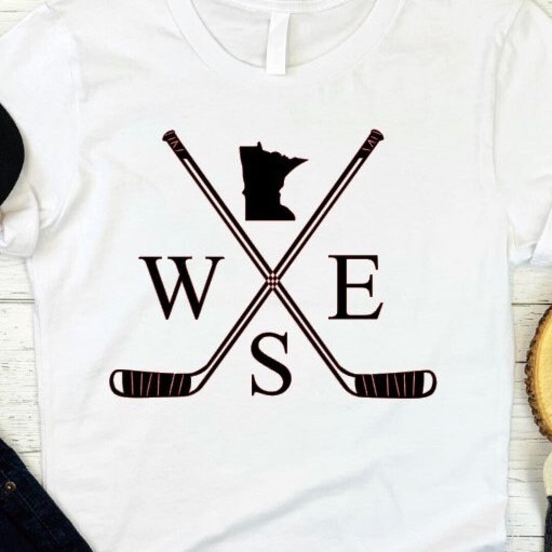 MN Hockey Stick Compass SVG DXF Pdf Jpeg for Cricut and - Etsy