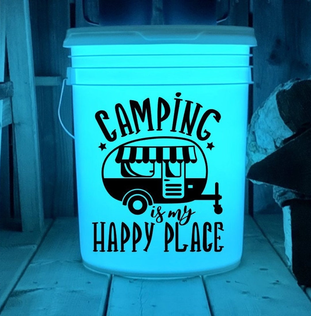 Camping Bucket Decal. Camping Bucket. Camper Bucket. Premium Vinyl. Diy ...