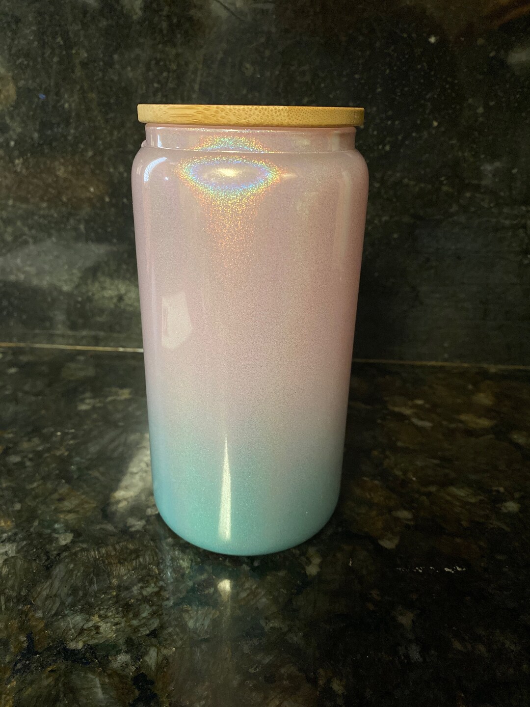Gradient Libby Can Glass: Sublimation Blank With Bamboo Lid - Etsy