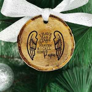 Angel Wings Memorial SVG Cut File: Loss of Papa Remembrance (digital ...
