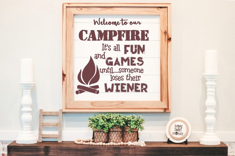 Campfire Loses Wiener SVG DXF PDF Cricut Silhouette Waterslide - Etsy ...