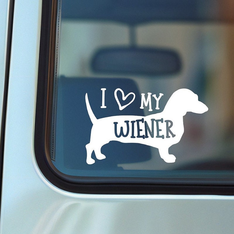 Red Wiener Dog Stickers - Etsy