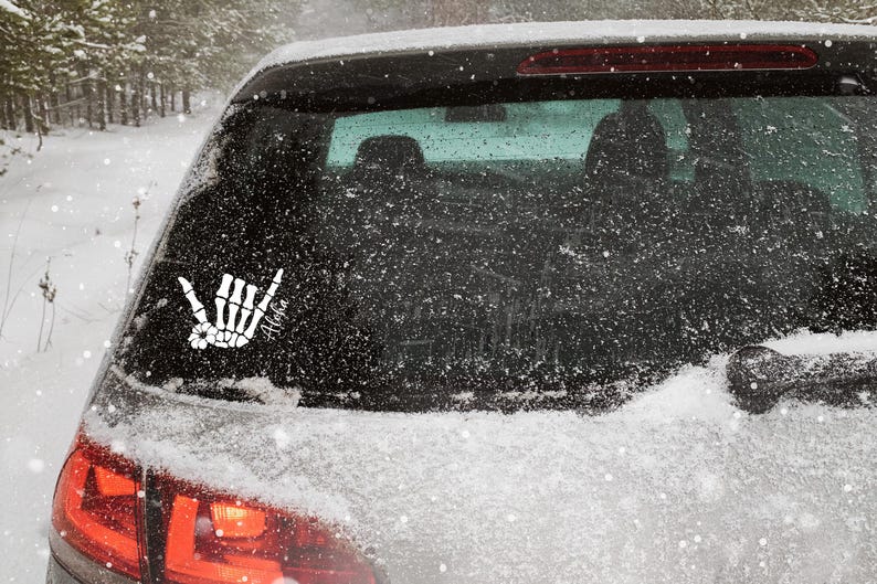 Aloha Skeleton Shaka Decal • Hawaiian Surf Car Sticker - Etsy