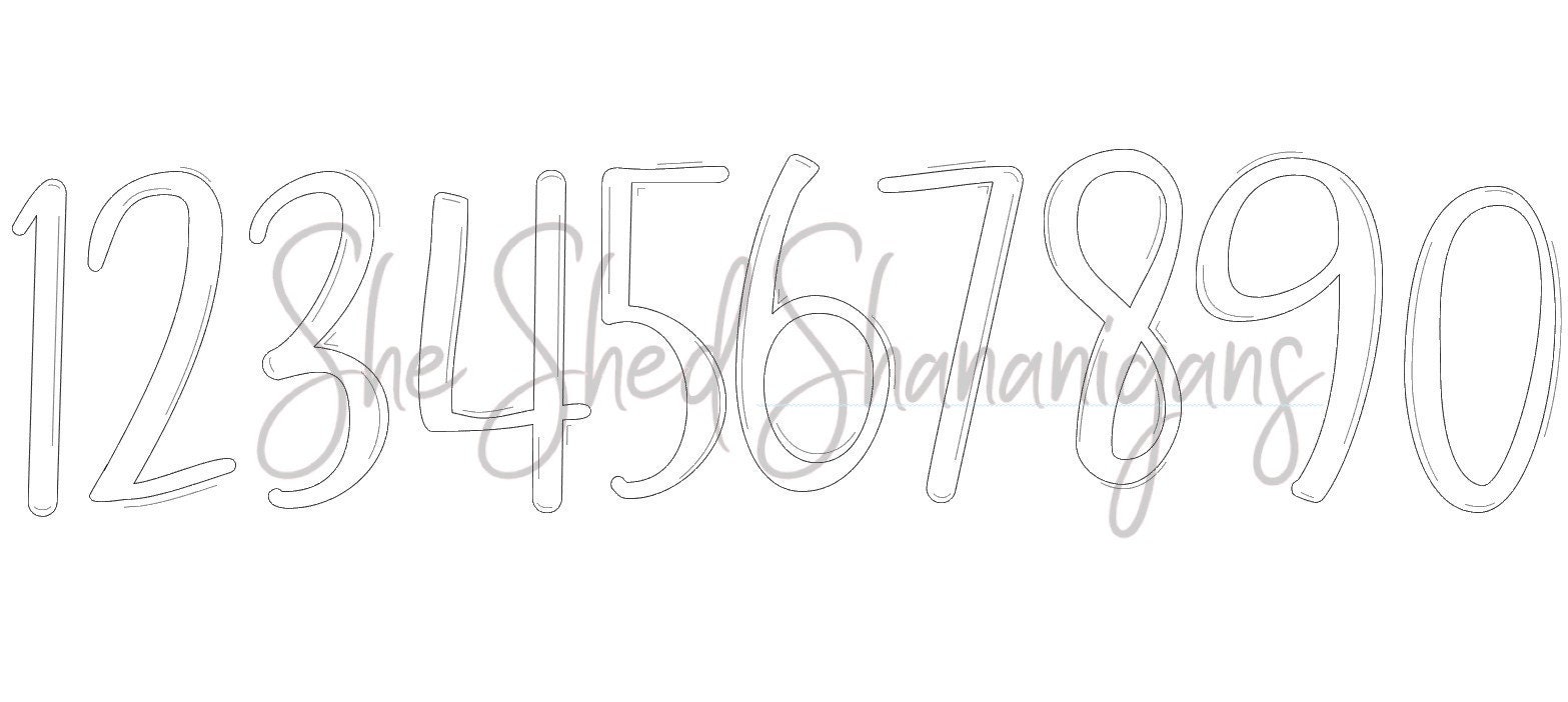 Doodle Font Full Set Alphabet Small Letters and Numbers | Etsy