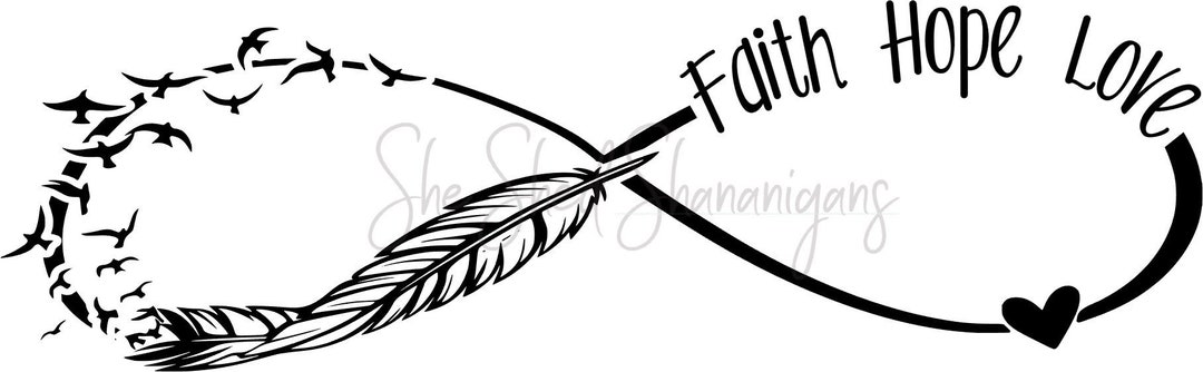 Infinity Symbol Faith Hope Love Svg - Etsy