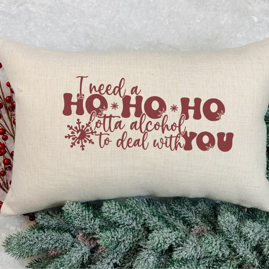Funny Christmas Alcohol SVG Cut File: Cricut, Silhouette (digital ...