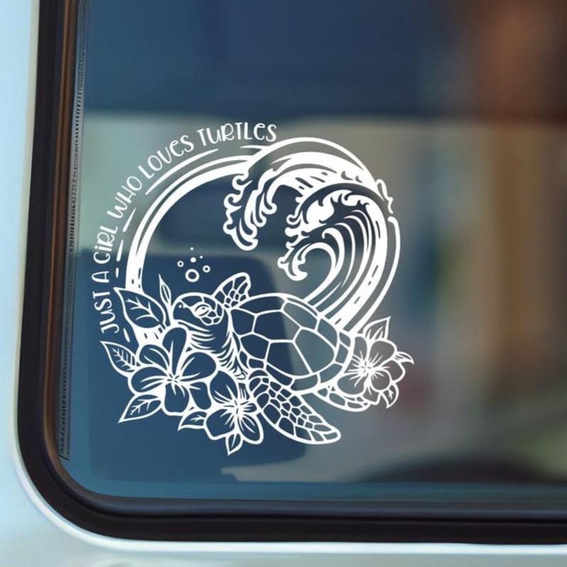 Sea Turtle Decal - Etsy