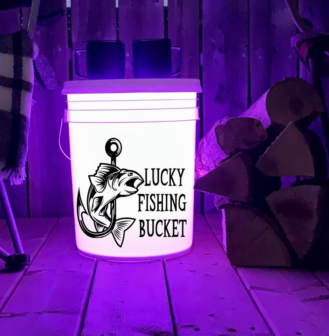 Personalized Walleye Fishing Bucket Decal - Lucky Angler Sticker - Etsy