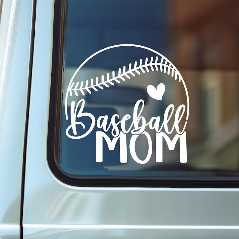 Baseball Mom Decal - Etsy