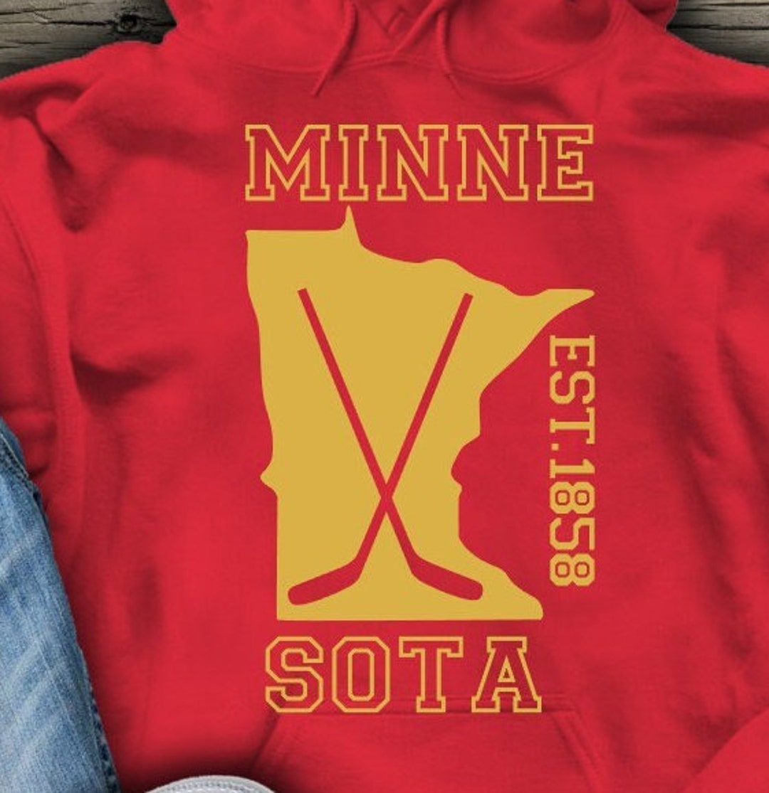 Minnesota Hockey Est. 1858 SVG Cut File: State Design (digital Download ...