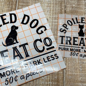 Spoiled Dog and Spoiled Cat Vinyl Decals, Premium Vinyl. Diy Pet Treat ...