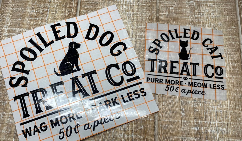 Spoiled Dog and Spoiled Cat Vinyl Decals Premium Vinyl. Diy - Etsy