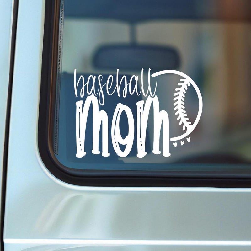 Baseball Mom Decal - Etsy
