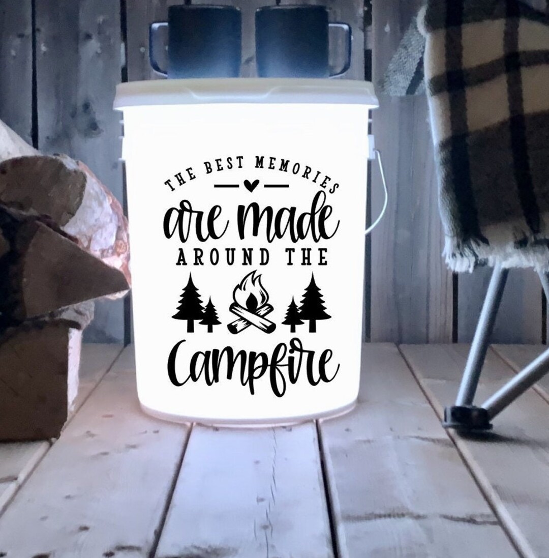Camping Bucket Decal. Camping Bucket. Camper Bucket. Premium Vinyl. Diy ...