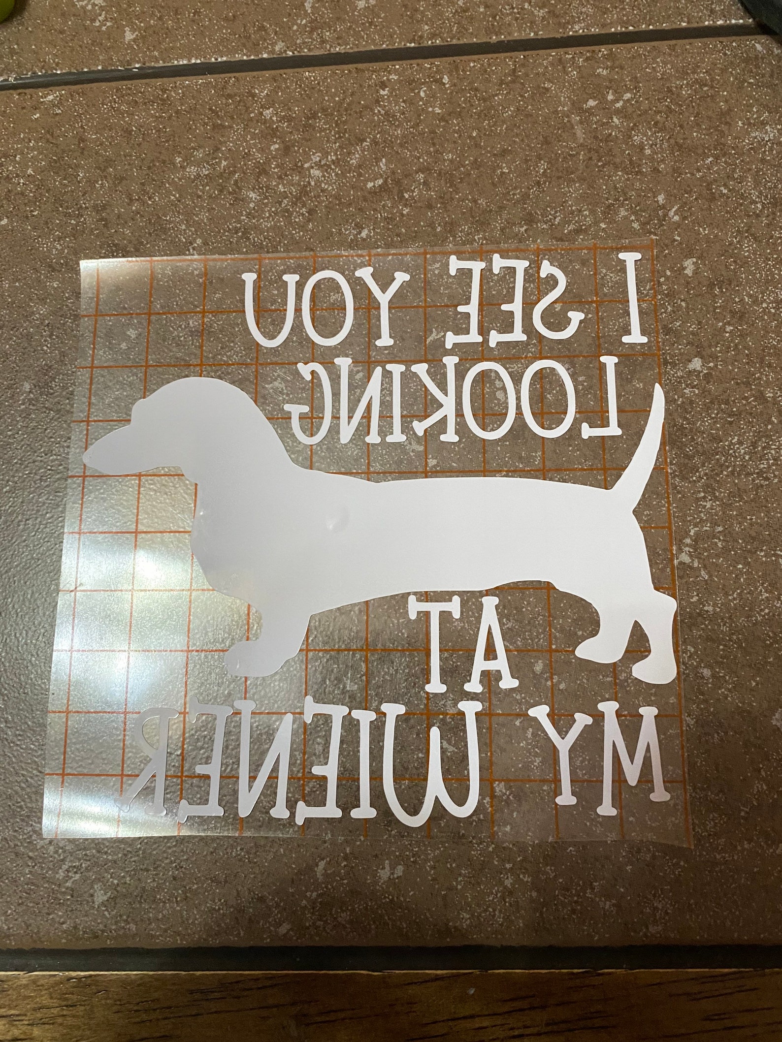 I See You Looking at My Wiener Car Decal - Etsy