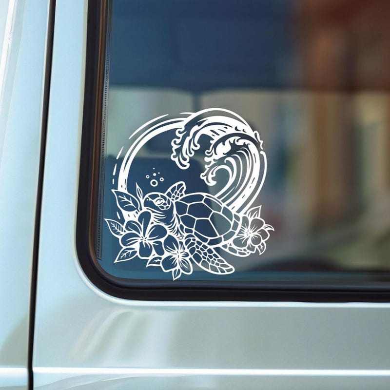Sea Turtle Decal - Etsy