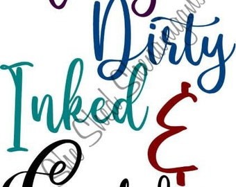 Nerdy Dirty Svg - Etsy