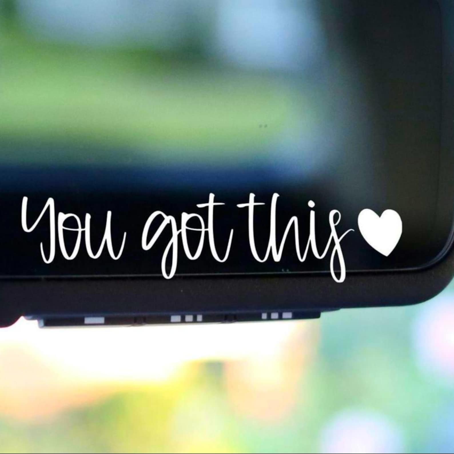 You Got This Vinyl Decal Sticker, Car Rear View Mirror, Easy ...