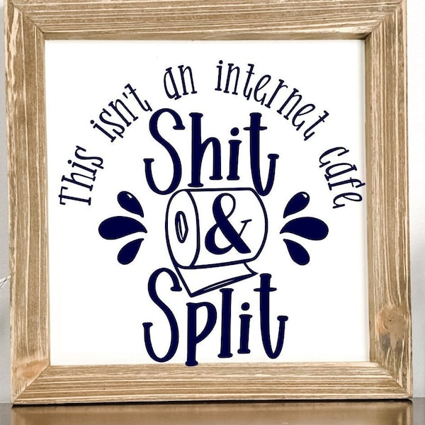 Sign Bathroom - Etsy