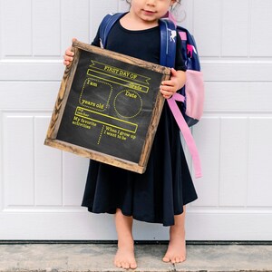 Vinyl Decal First Day of School Sign, Chalkboard Design, Classroom ...