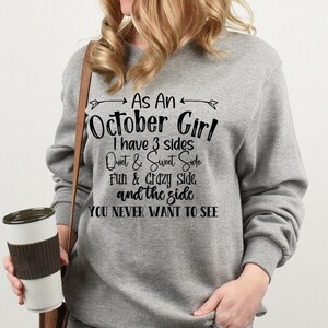 October Girls Has 3 Sides Svg Cut File. October Birthday Design. Cricut ...