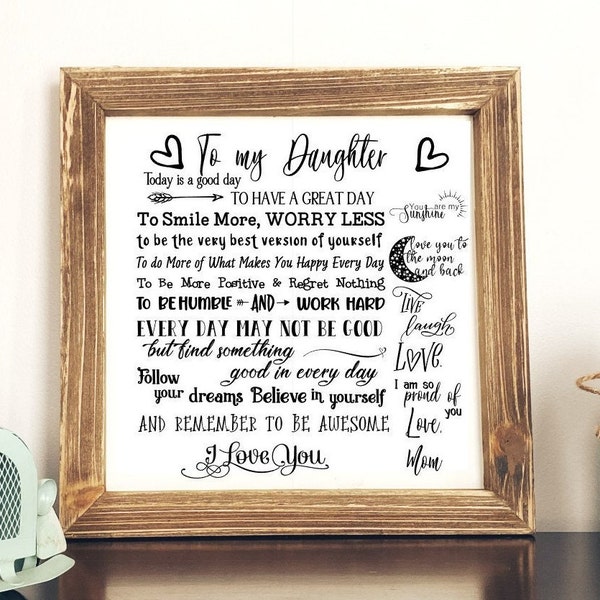 Daughter Silhouette - Etsy