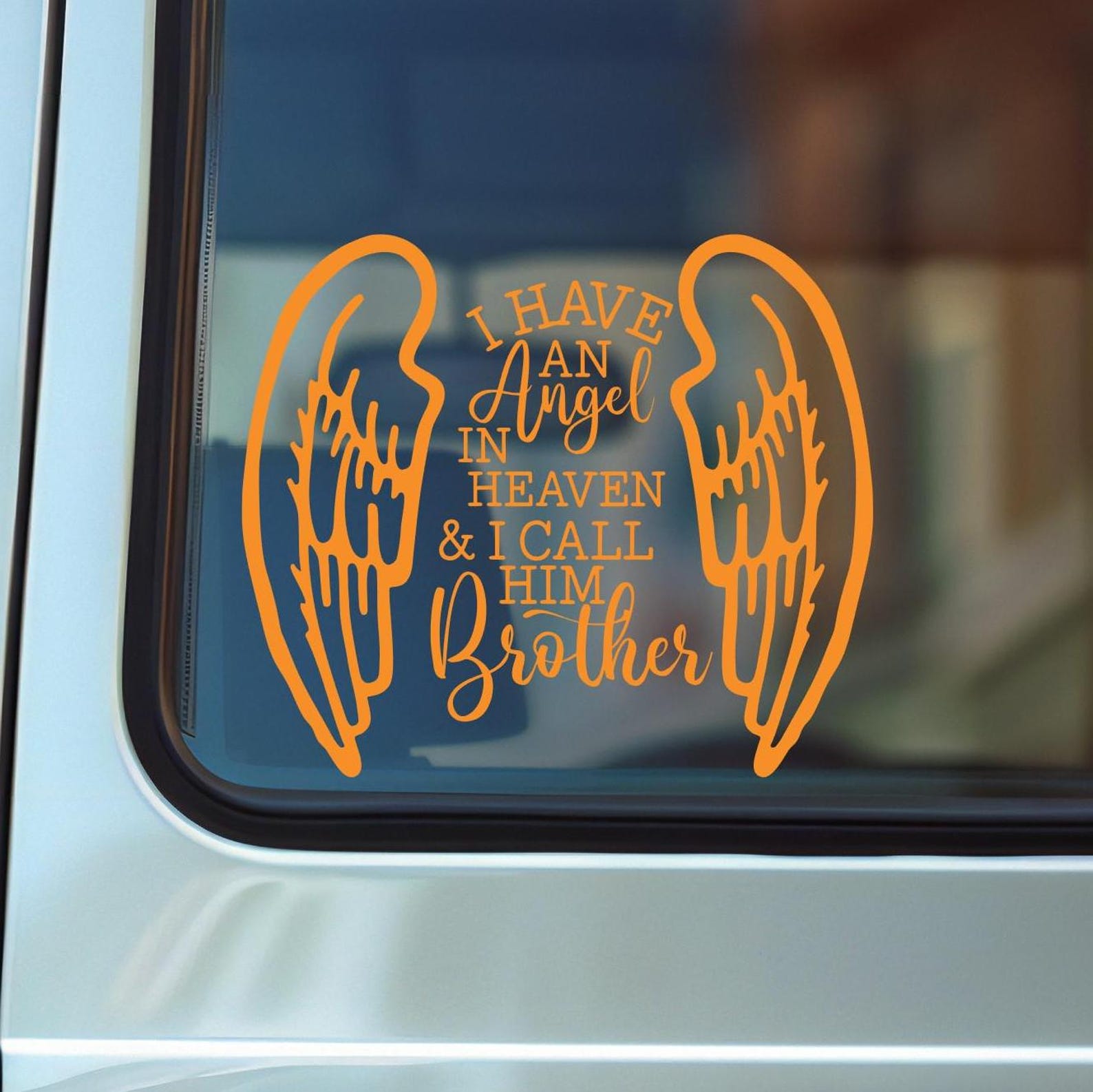 Memorial Vinyl Decal, Ornament Sticker, Brother Tribute, Car Decal ...