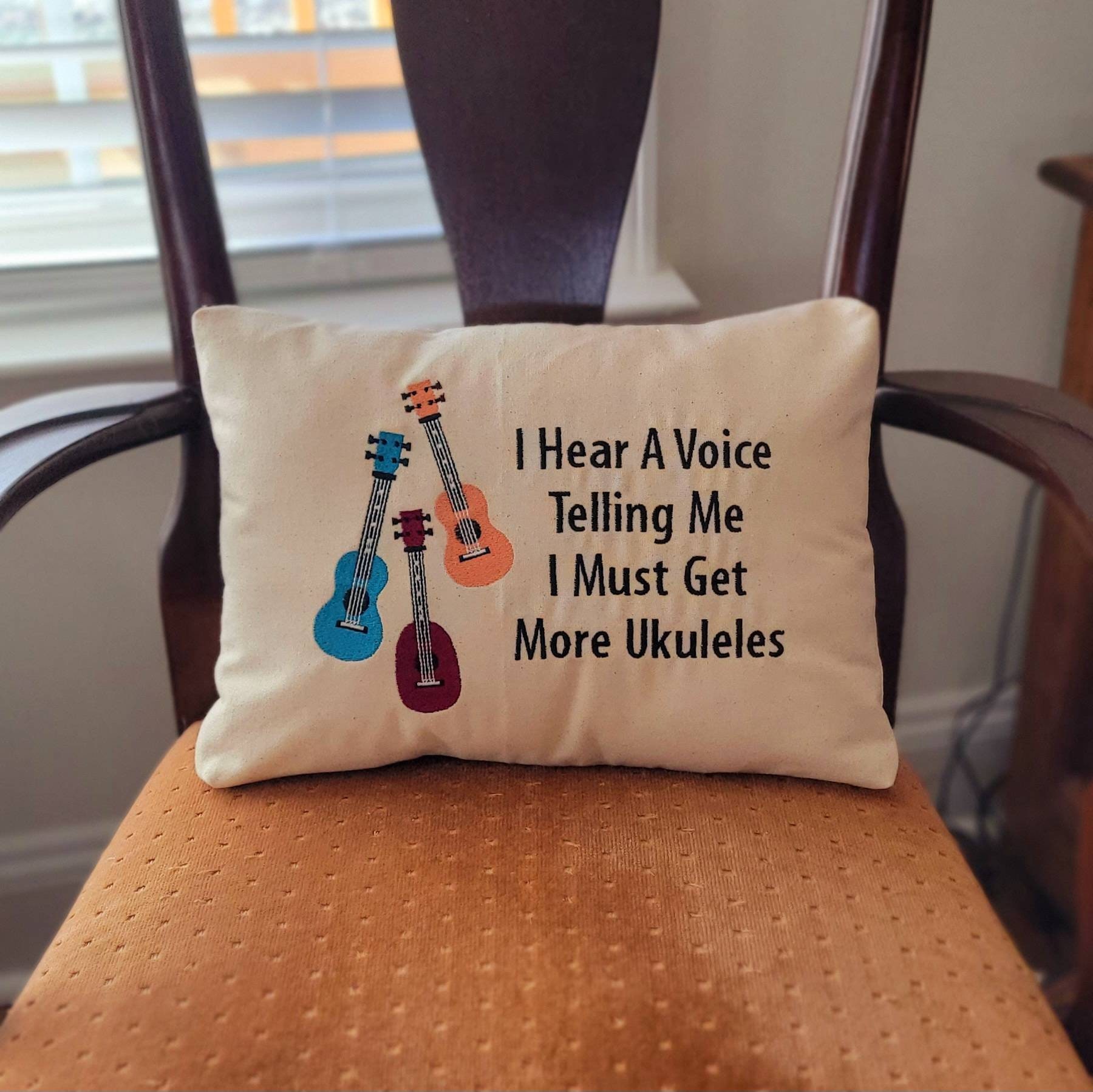 Ukulele Decor Fun Pillow Music Lover Gift Decorative Must - Etsy