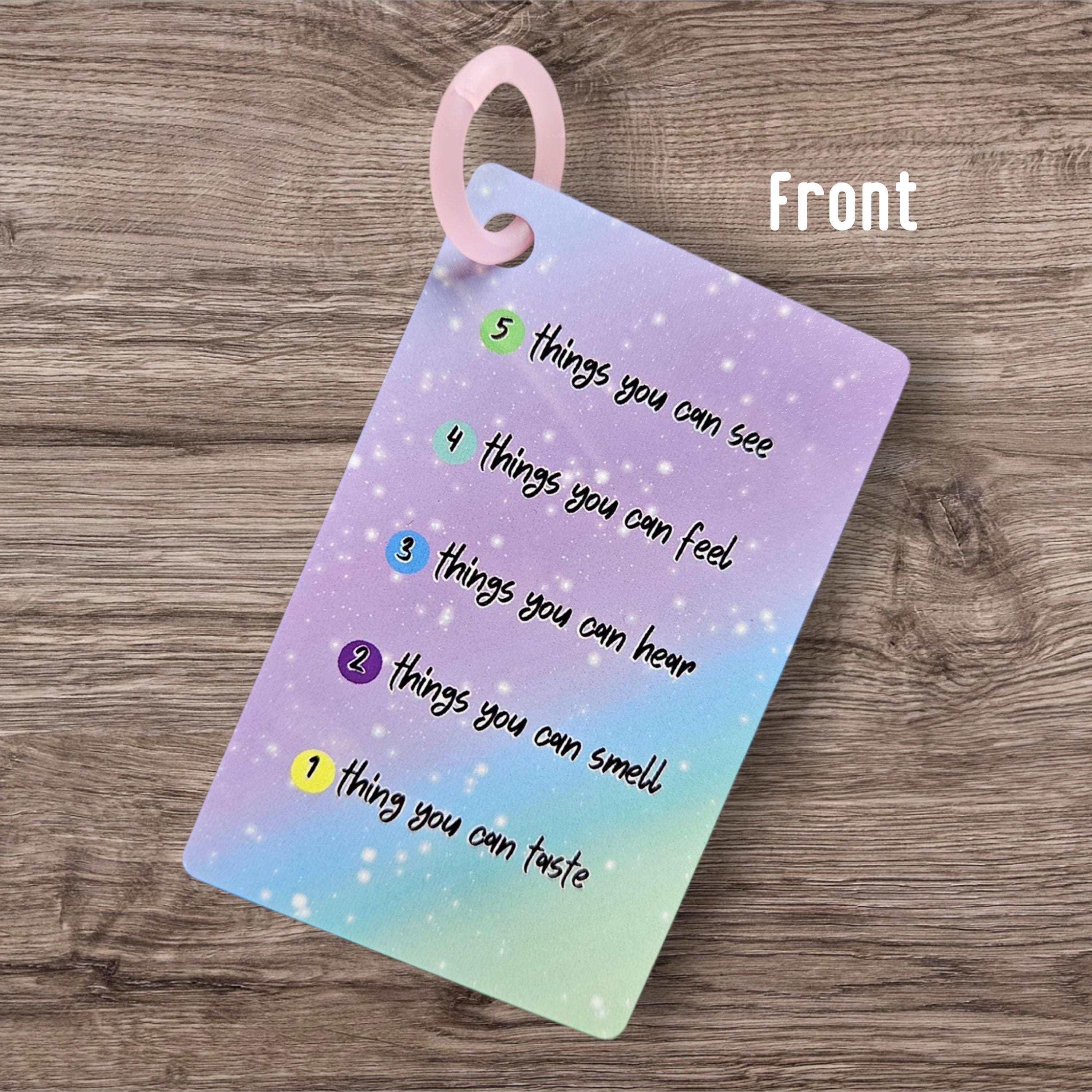 Grounding Technique Wallet Card Bundle for Anxiety Relief, Mindfulness ...