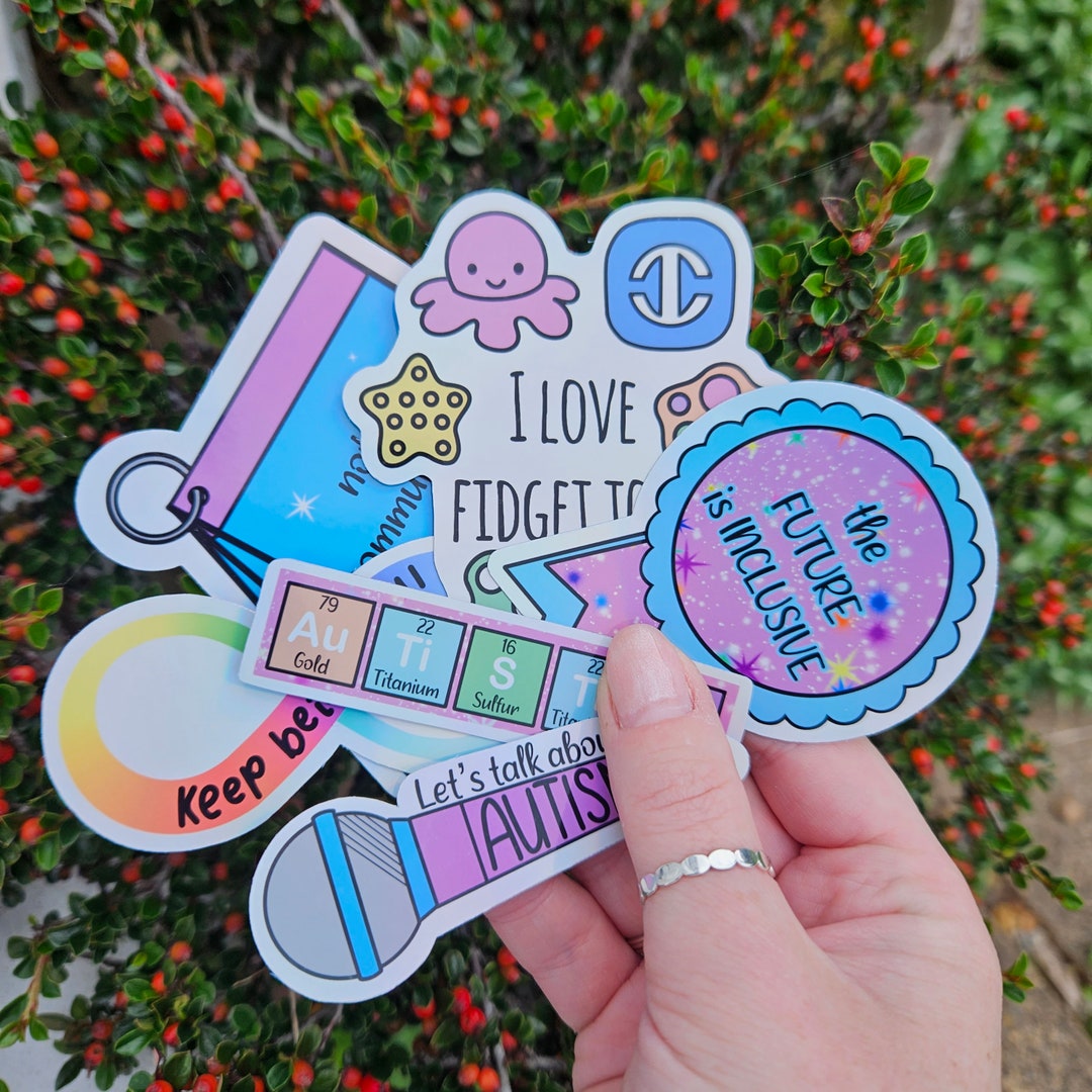 Autism Awareness Themed Holographic Stickers, Not All Disabilities Are ...