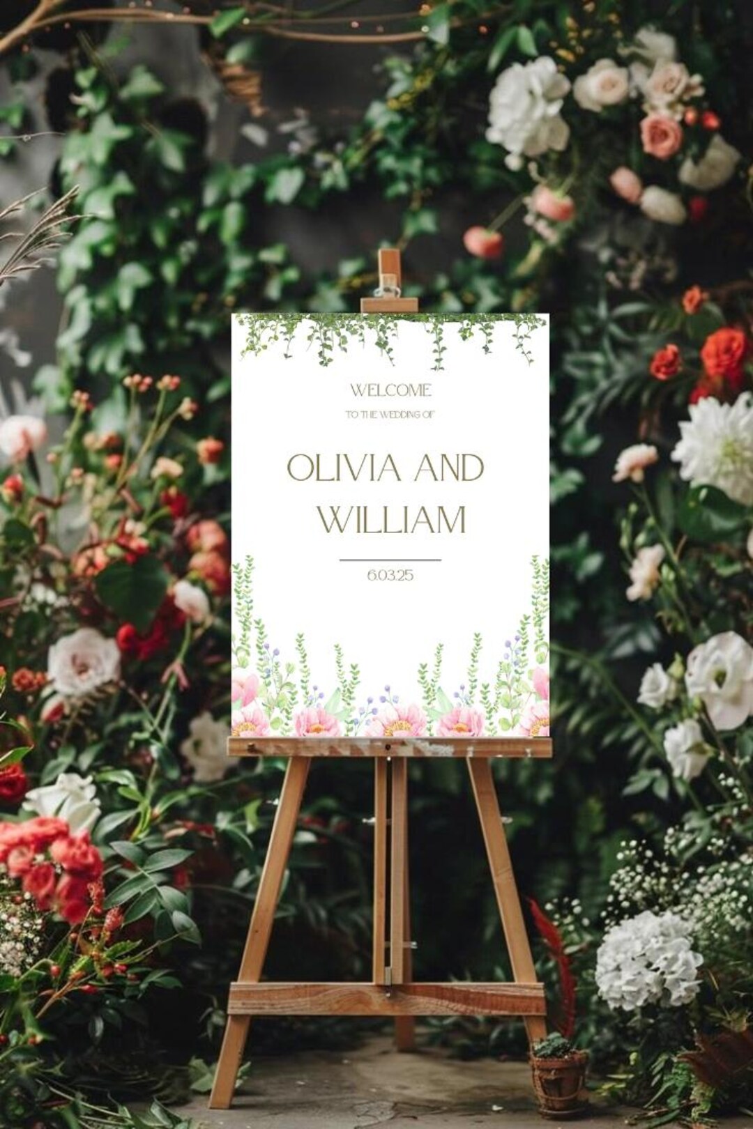 Digital Welcome Sign Template-wedding Sign Template- Party Sign ...