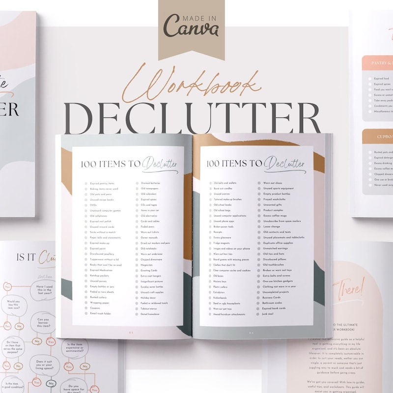 Declutter Canva Template - Etsy UK