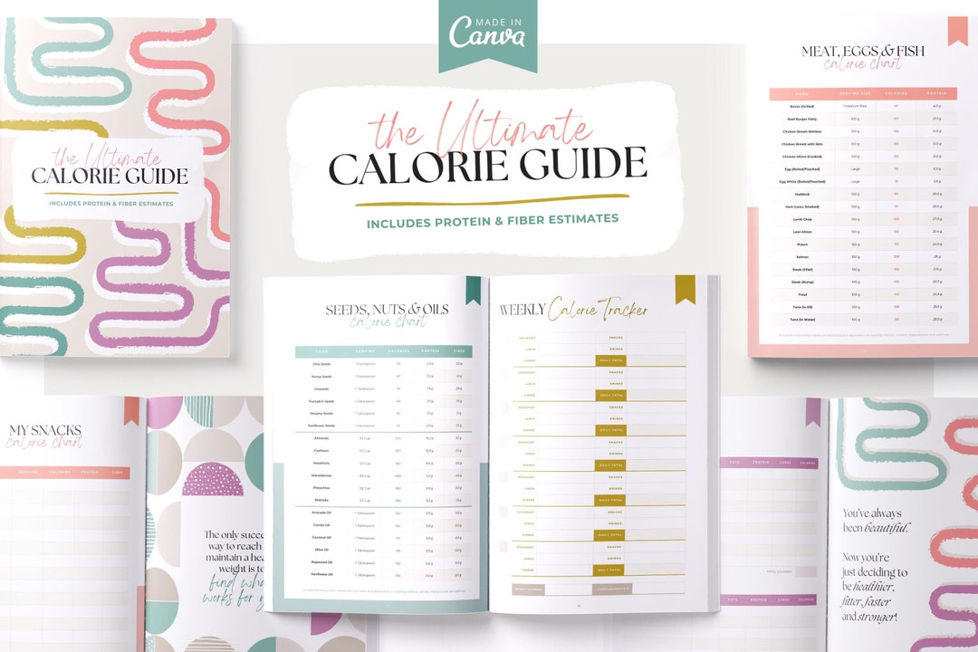 Calorie Chart Macro Tracking Guide Protein Tracker List Calorie Deficit ...