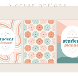 Student Planner Printable College Journal Canva Template Study Workbook ...