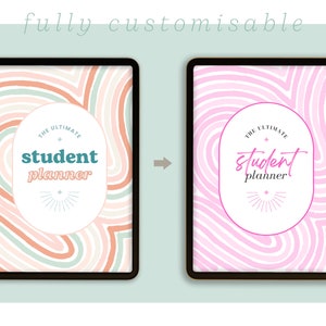 Student Planner Printable College Journal Canva Template Study Workbook ...