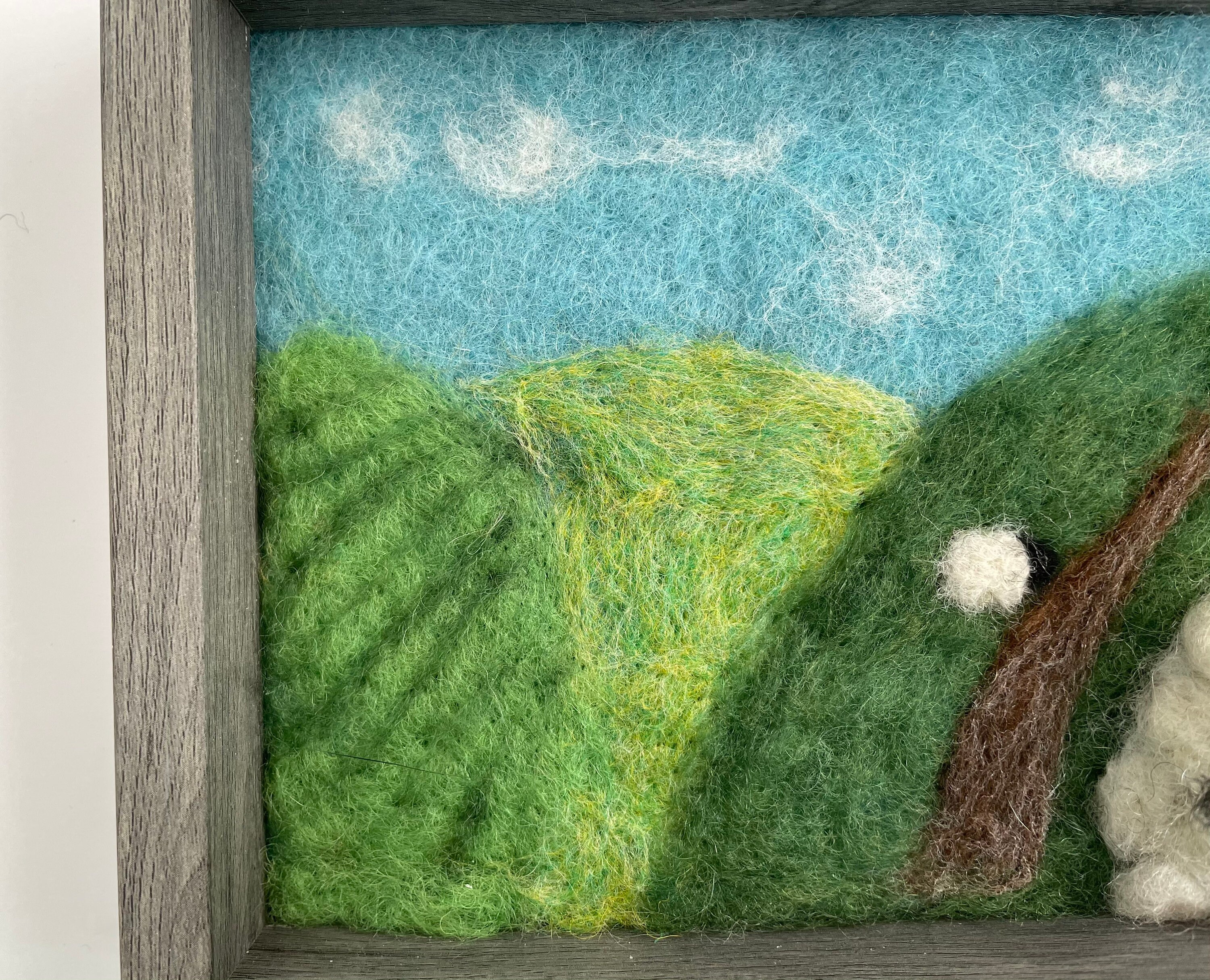 Irish Countryside Felted Landscape Wall/shelf Art in Your Face - Etsy