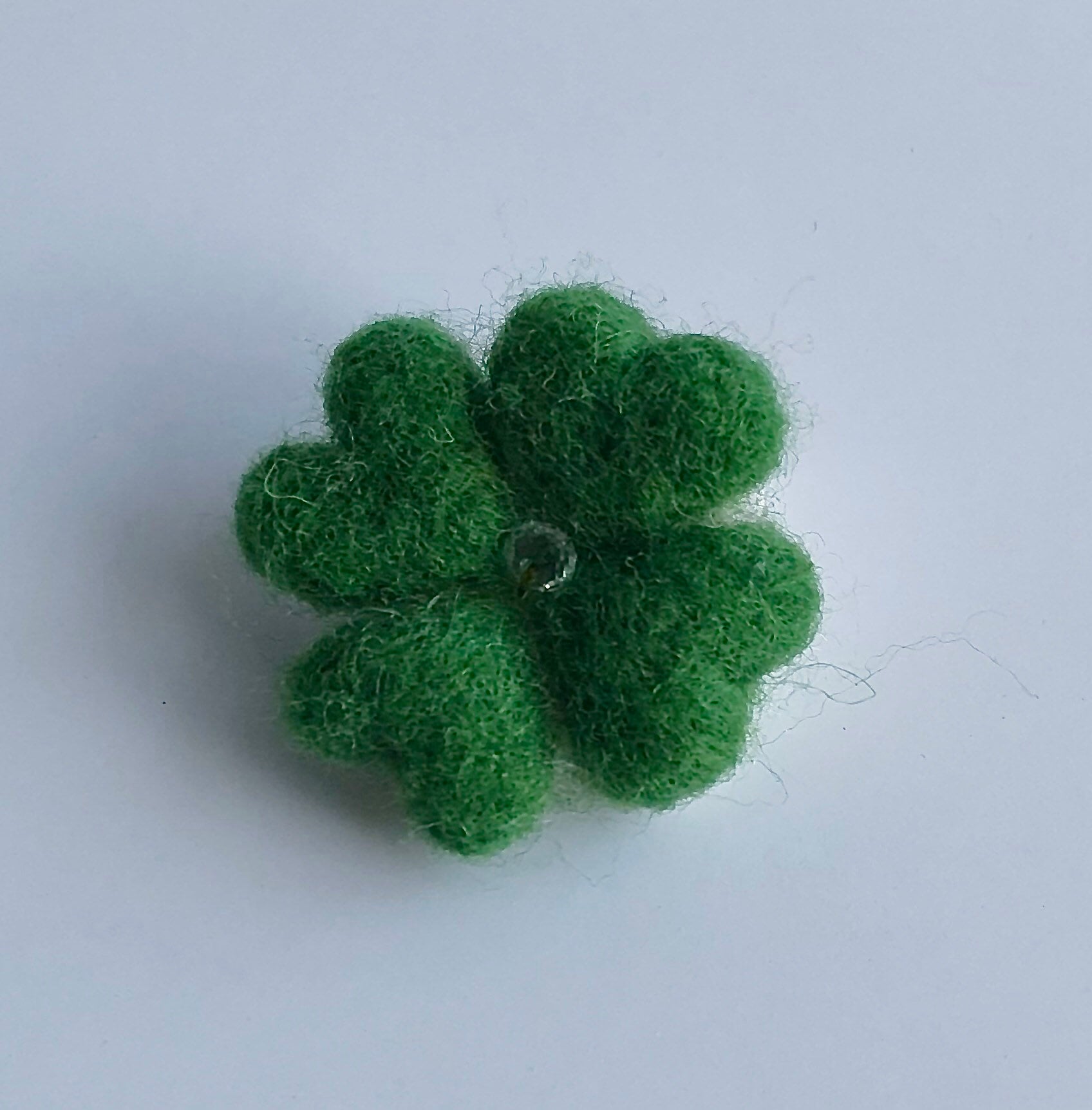Needle Felted Four Leaf Clover Pin - Etsy