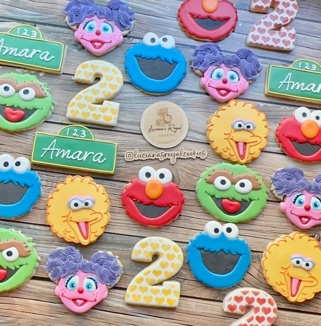 Sesame Street Cookies / Sesame Street Birthday Cookies / Elmo Cookies ...