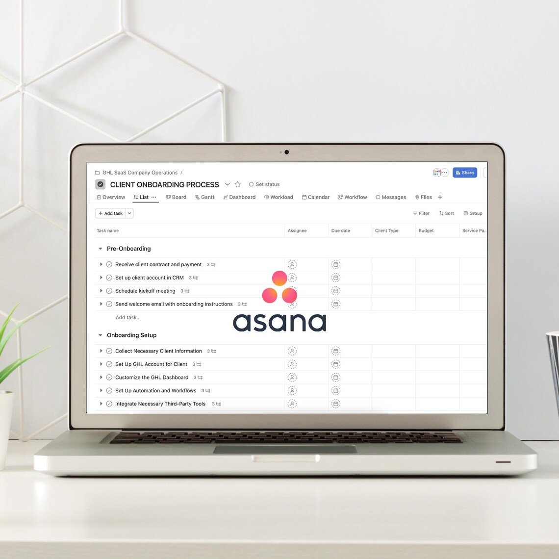 Asana Ultimate Template for Agencies and Freelancers | Gohighlevel ...