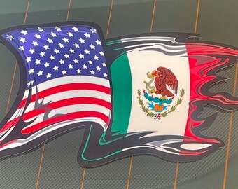 Pack of 2 Mexico Mexican Pride Country Flag Window Decal - Etsy