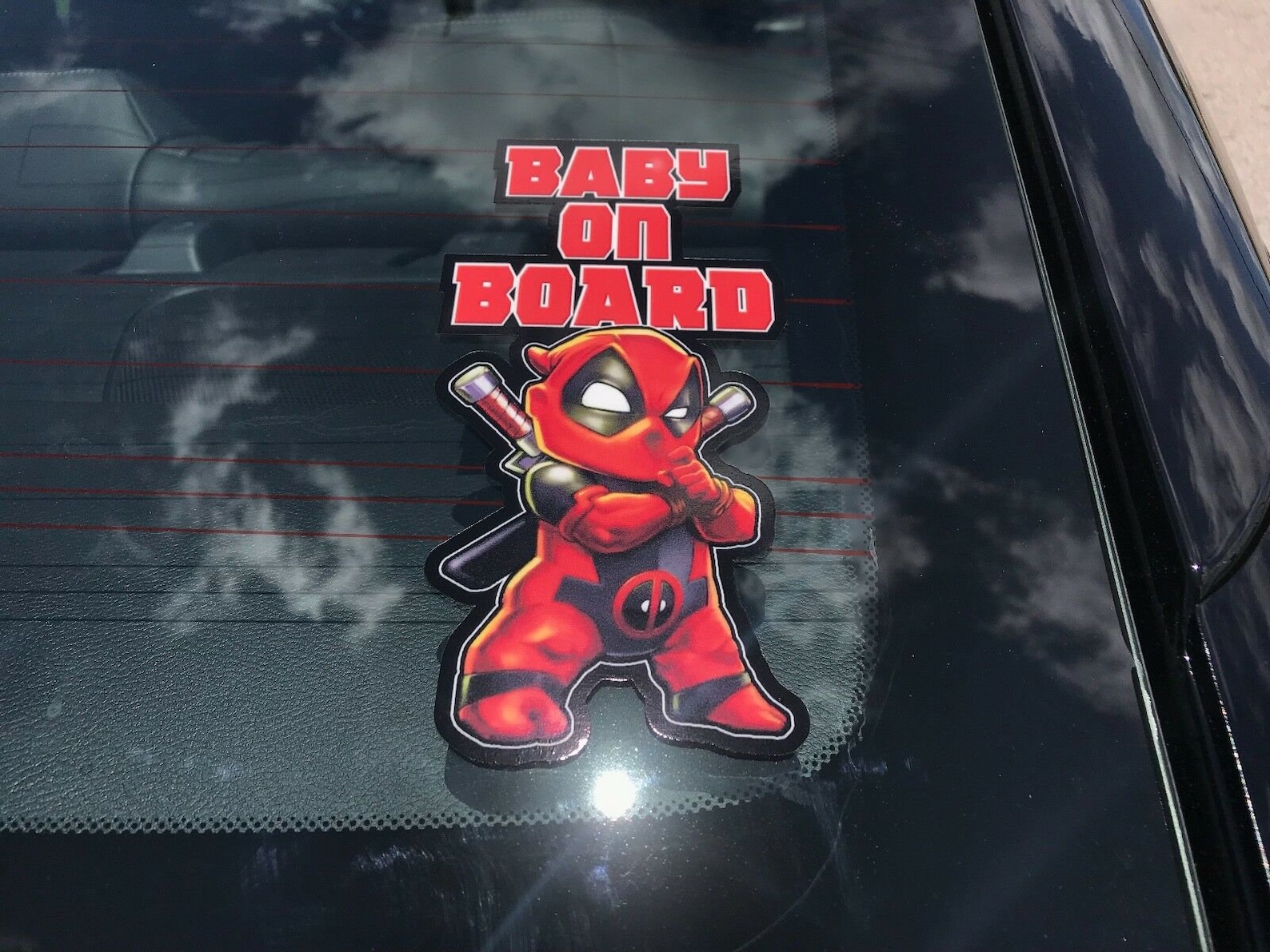 Deadpool Baby on Board Bumper Sticker Adorable Deadpool Baby - Etsy