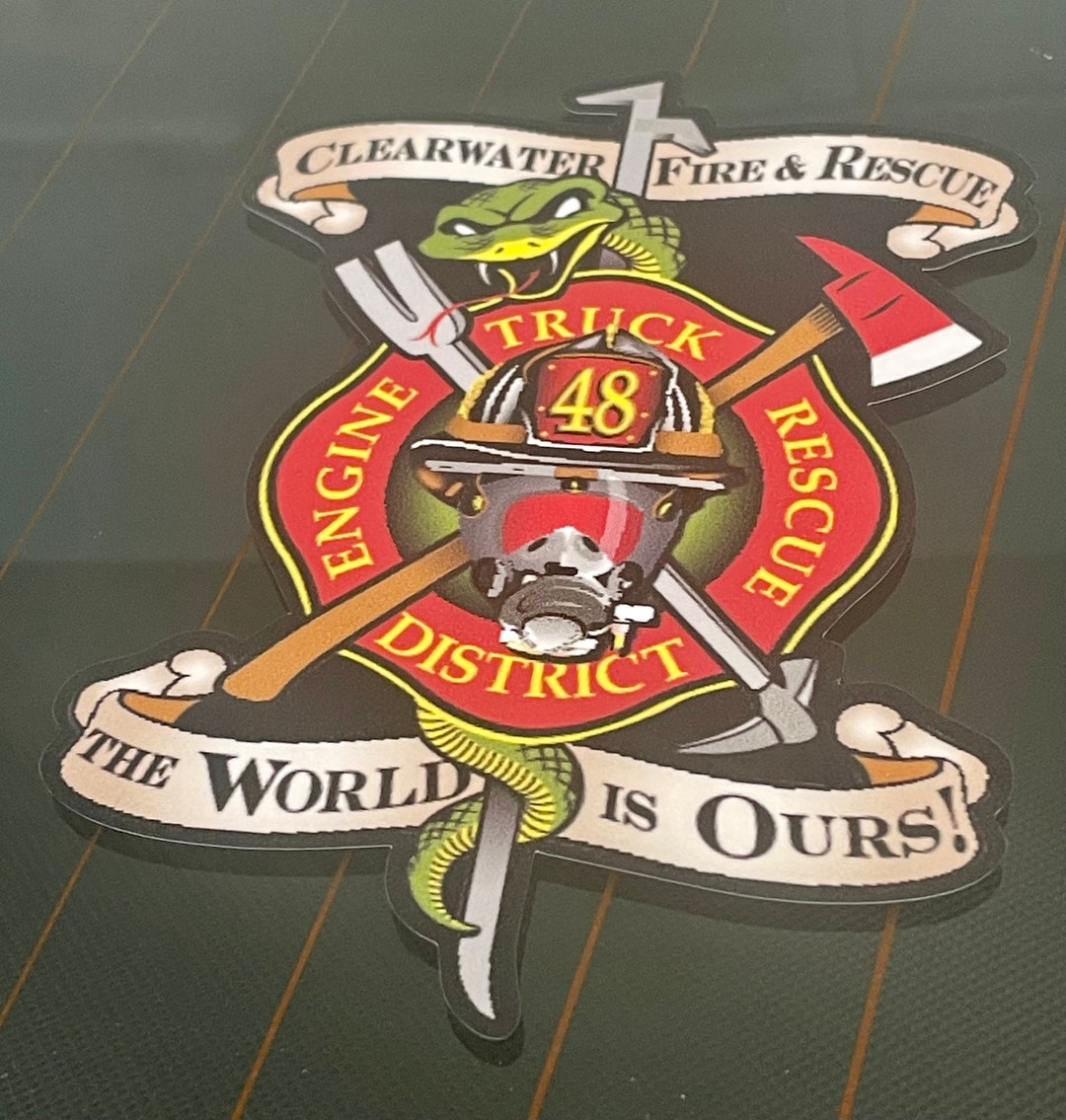 Clearwater Fire and Rescue Sticker Florida Station 48 Sticker/decal - Etsy